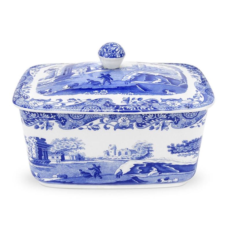 Blue Italian Butter Box 15cm — Spode Thailand