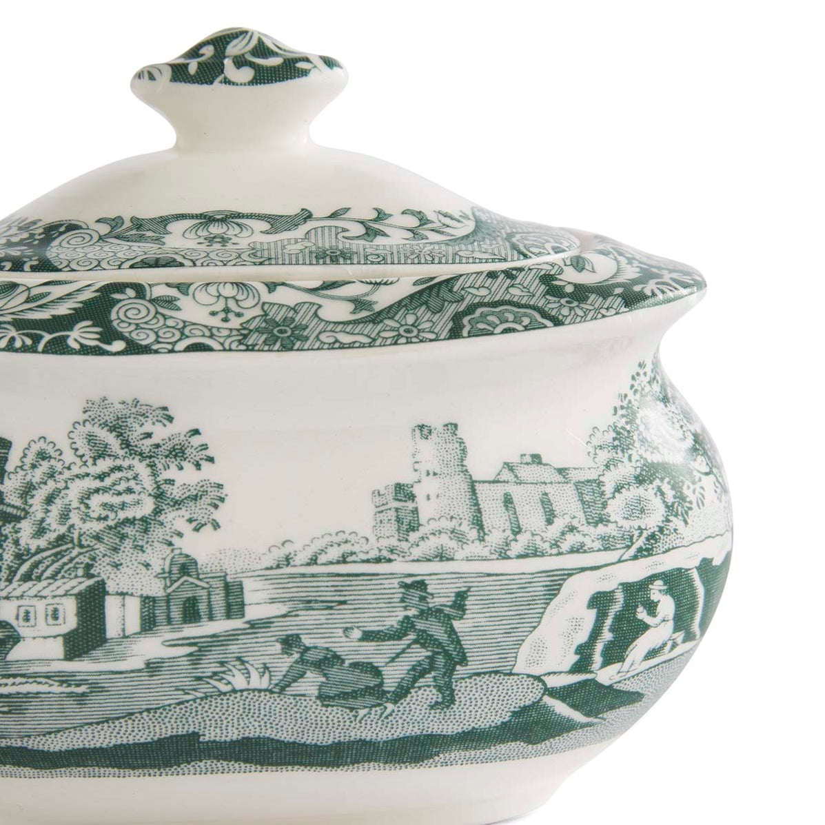 Spode Heritage Green Italian Sugar Box 0.25L/9ft.oz — Spode Thailand